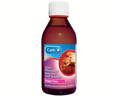 Care Pholcodine 5mg/5ml Oral Solution Sugar Free – Omega Pharmacy