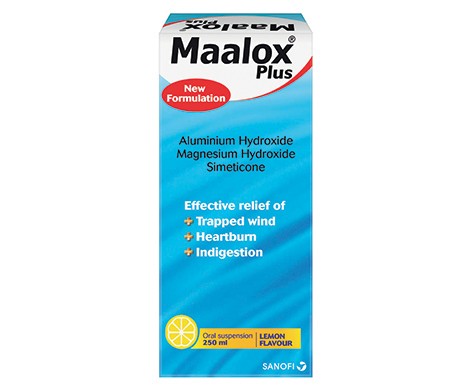 Maalox Plus Suspension – Omega Pharmacy